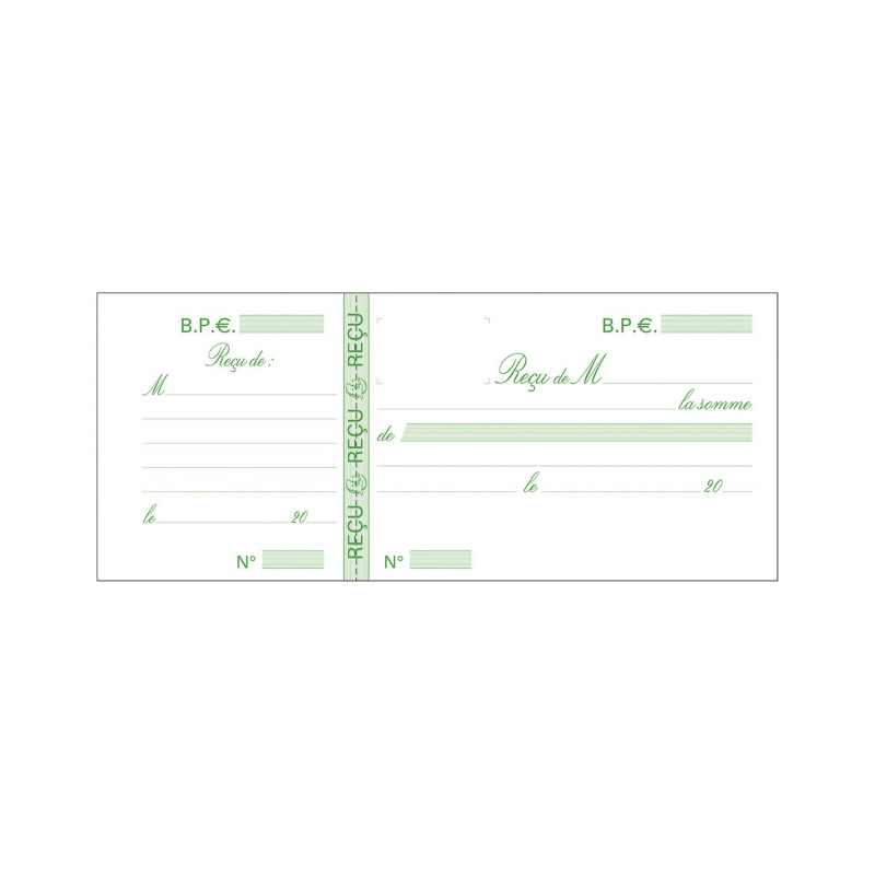 Carnet à souche de 50 REÇUS Exacompta