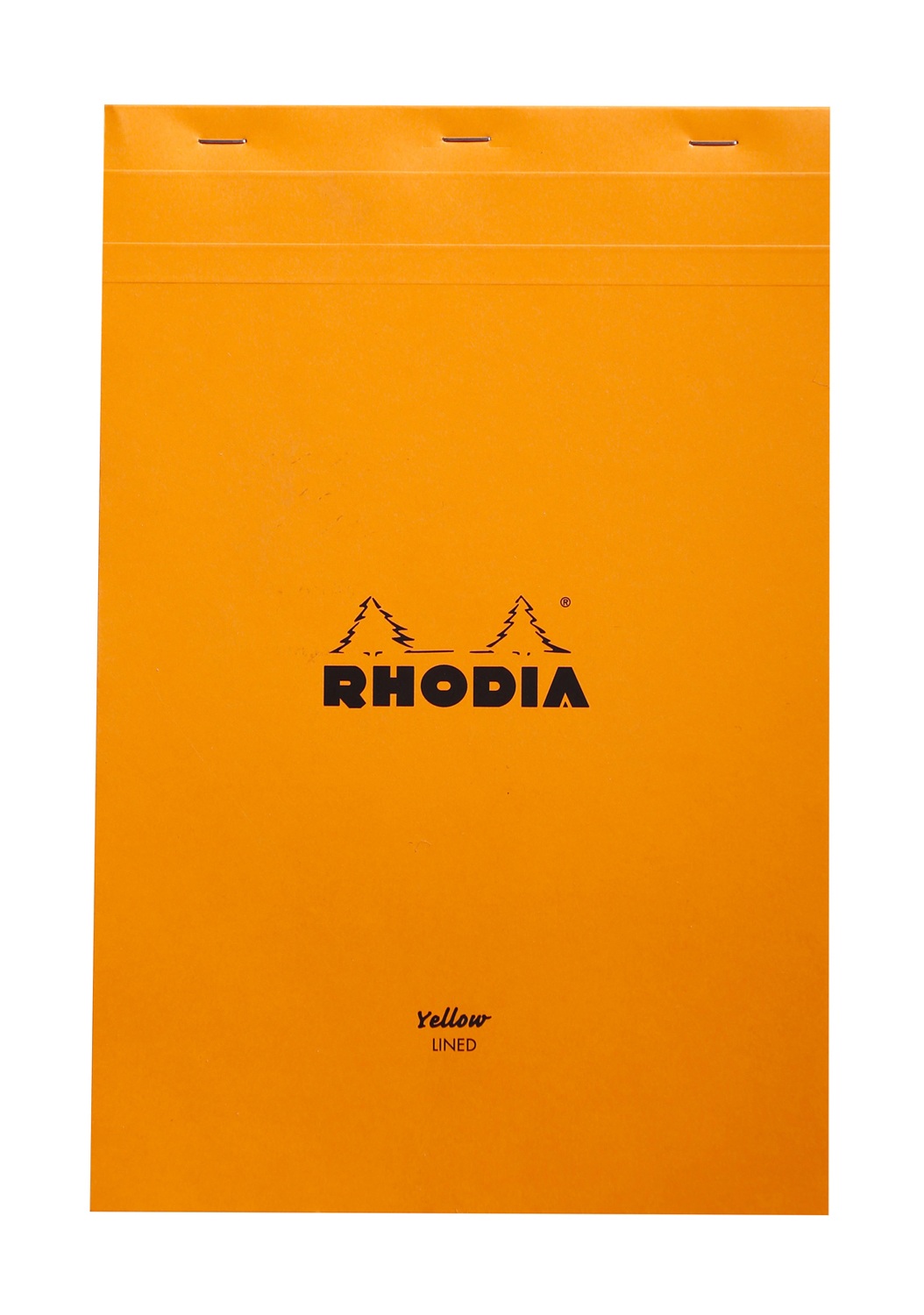 Bloc-notes agrafé RHODIA - feuilles JAUNES - A4+ - ligné