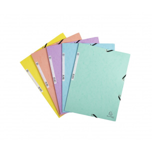 Classeur à 2 anneaux Exacompta AQUAREL en carton rigide - A4 - dos 4 cm