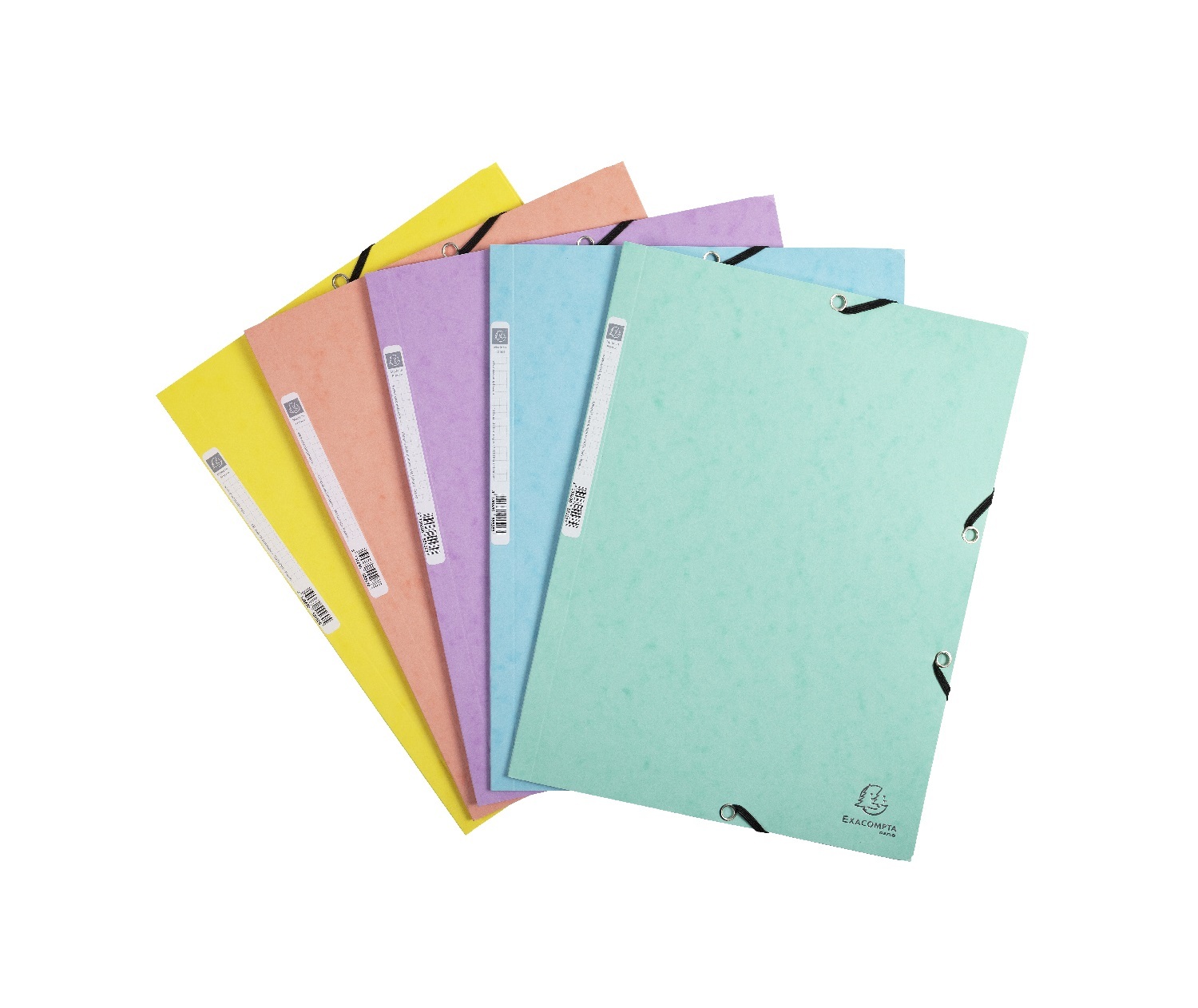 Farde à rabats et élastique Exacompta AQUAREL en carton - A4
