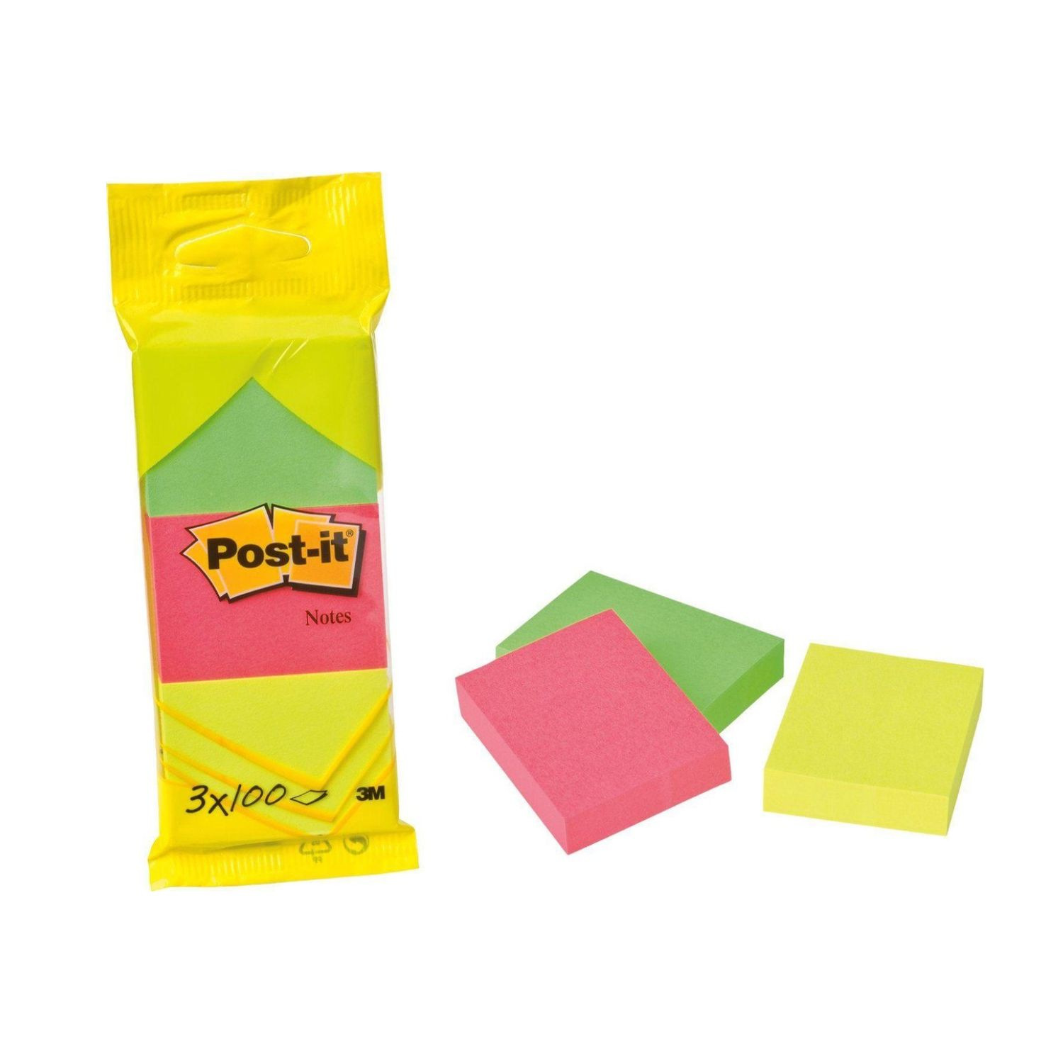 Post-it notes 38 x 51 mm - set van 3 blokken