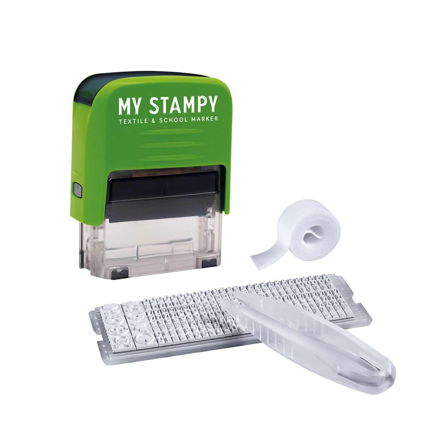 Cachet personnalisable COLOP - KIT MY STAMPY TEXTILE & SCHOOL